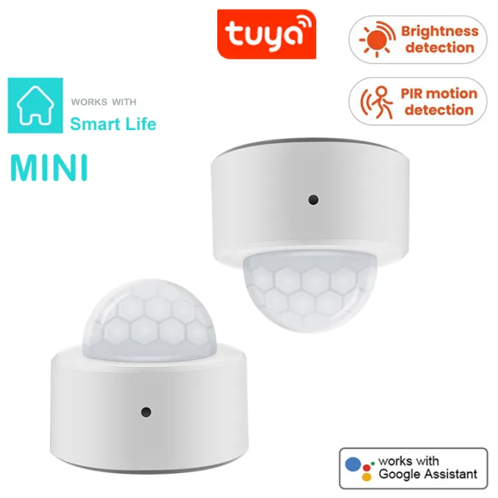 Tuya 2 in 1 Zigbee Mini PIR Motion Detector +Bright Lux Light Passive ...