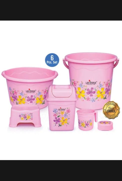 6pice plastic bathroom set /best washroom set for use / Pure high ...