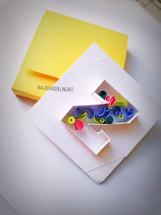 Quilling card alphabet Z , Greeting special card | Daraz.pk