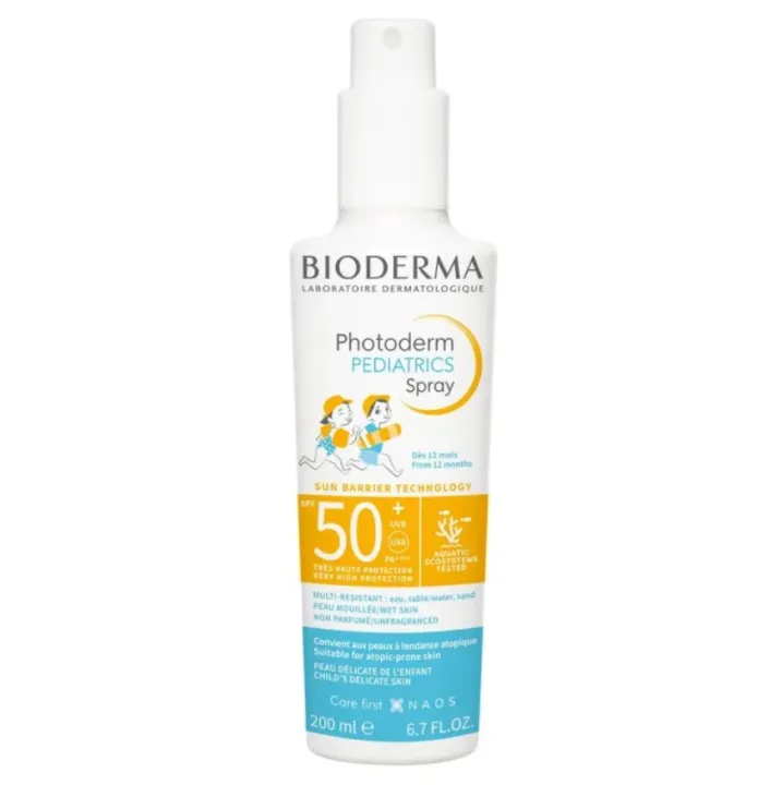 BIODERMA Photoderm Baby Sunscreen Pediatrics Spray SPF 50+ 200ml For ...
