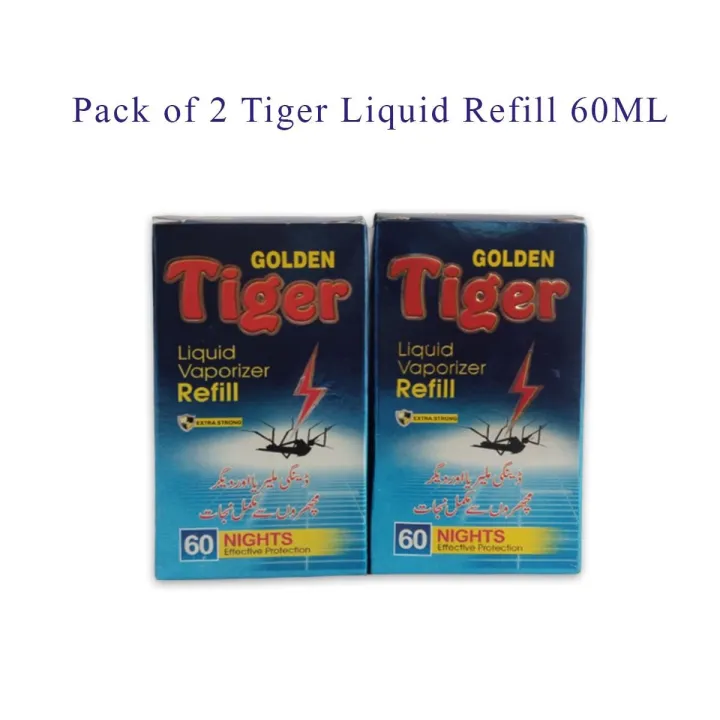 Pack of 2 Tiger Liquid Vaporizer Refill 60ML Pack For mosquitoes | Daraz.pk