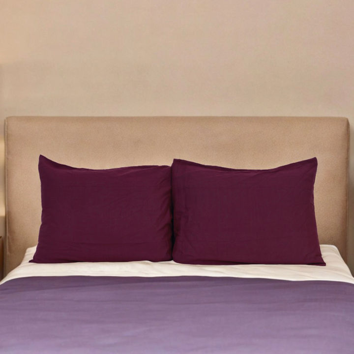 Purple Standard Size 19x29 inch Pillow Cover (Balish Cover, Pillow ...