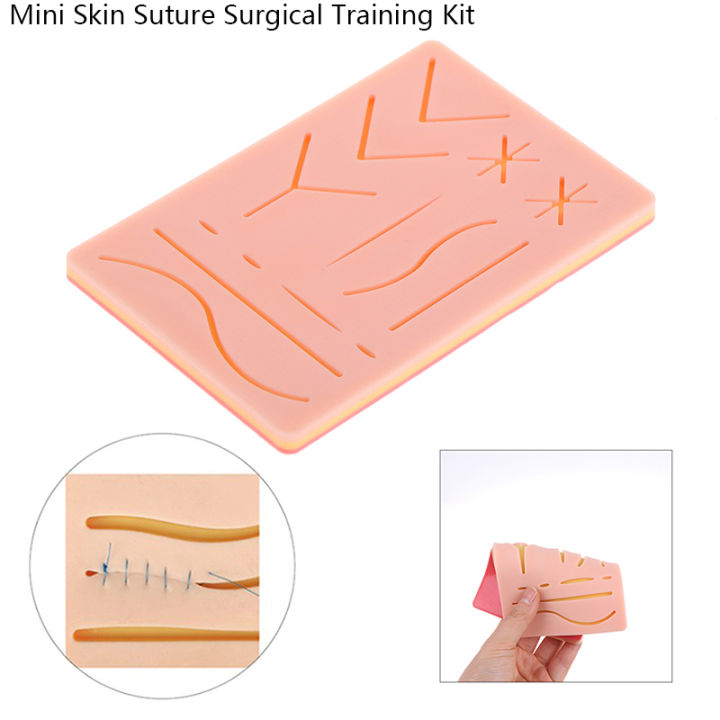 Medical Silicone skins Pad Skin Suture Incision Surgical Training Kit ...