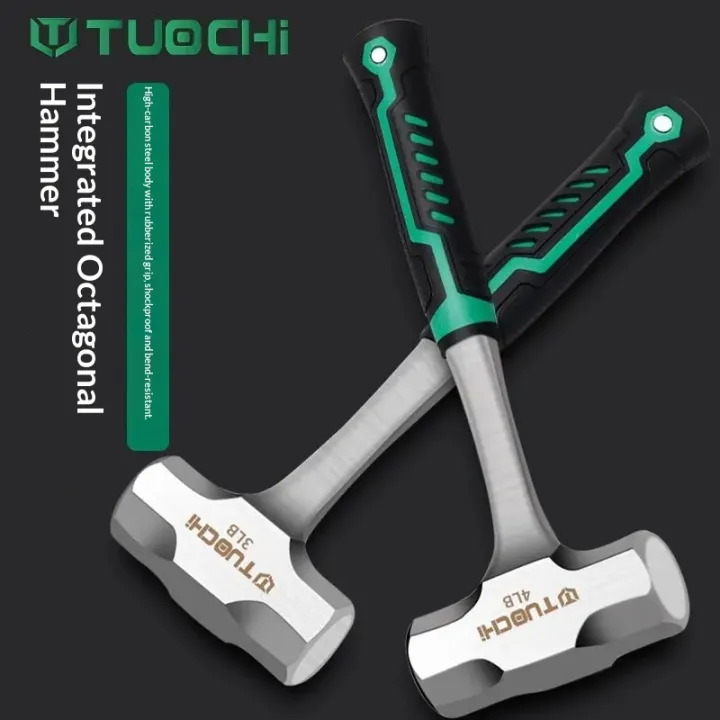 Sledgehammer Octagonal Hammer - Large Solid Earthquake-Proof Iron ...