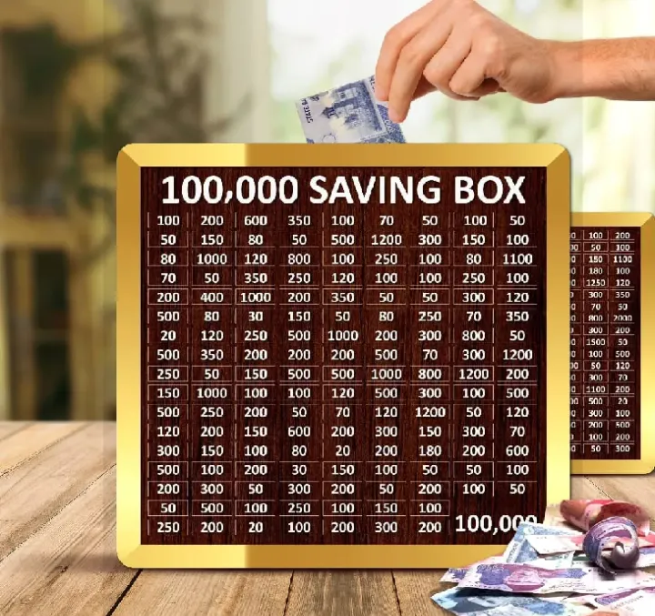 Money Saving Box 100000 Pkr 1 Lakh Money Saving Box Fun Learning Saving ...