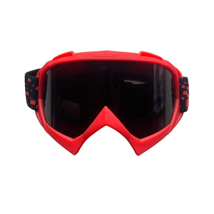 UPCo Red Colour Goggle For All Motocross Helmet | Daraz.lk