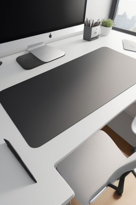 Ultra-Soft Rexin Desk Mat – Large Size 12x30 inches, Computer Mat ...