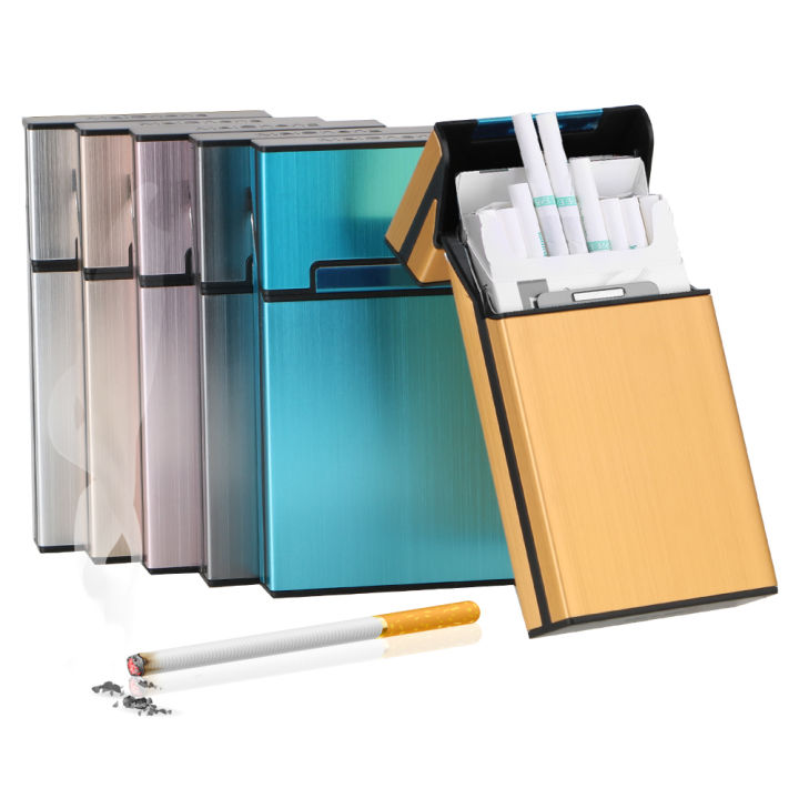 Cigarette Cigar Case Pocket Container Aluminum Smoking Cigarette Case ...