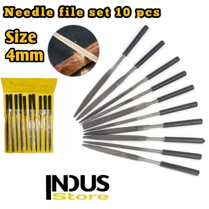 Needle File set 10 pcs 4mm× 140mm | Daraz.pk