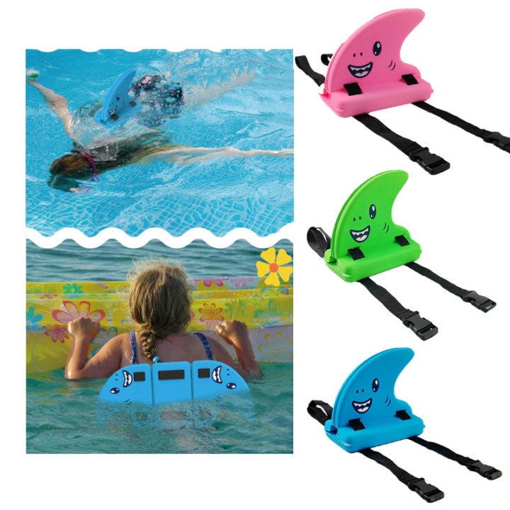 Children’s Back Float Kid's Shark Fin Back Float Board Eye-Catching ...
