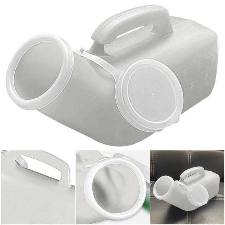 1200ml Pee Bottle Spill Proof Portable Urinal Plastic Mens Bedpan ...
