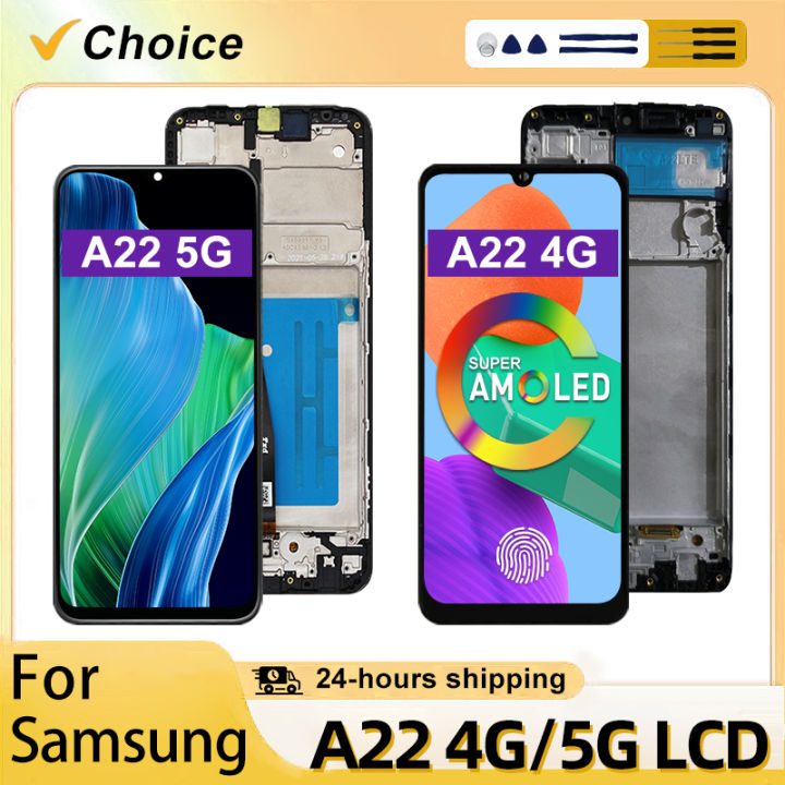 IPS Display For Samsung Galaxy A22 4G LCD A225 Display Touch Screen For Samsung A22 5G Display ...