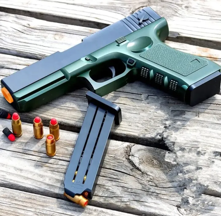 Glock 18 airsoft flock soft bullets toy for children best finishing ...
