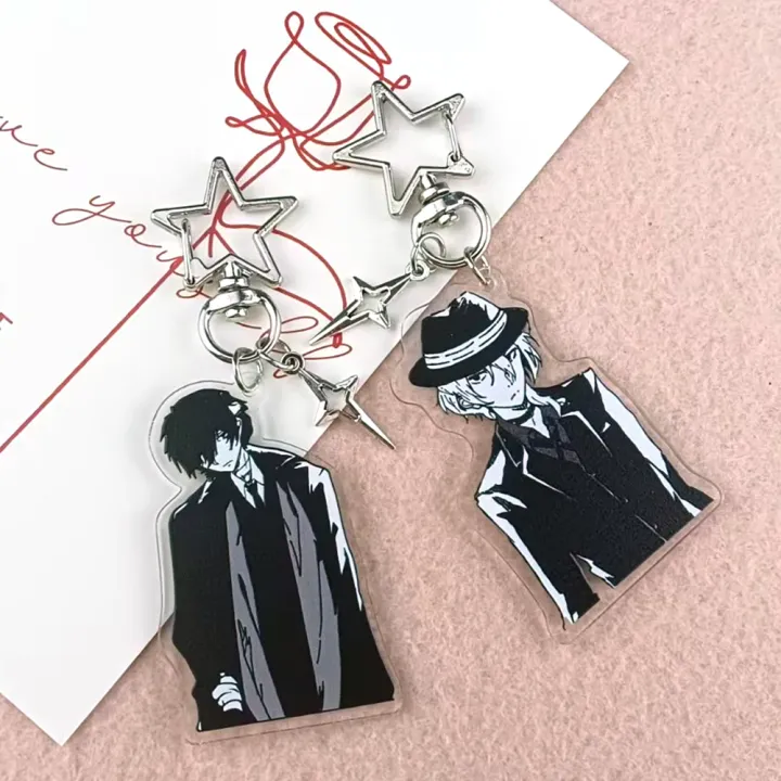 BSD Dazai Osamu and Chuuay Keychain Bungou Stray Dogs Soukoku ...