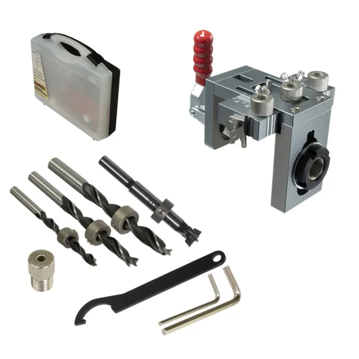 Quick Clamp 3 in 1 Dowel Jigs Woodworking Drilling Locator Dowelling ...