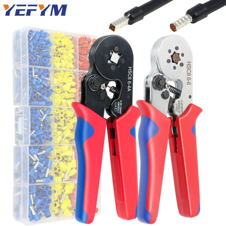 Ferrule Crimping Tool HSC8 6-4/6-6 Electrical Crimper Plier For Wire ...
