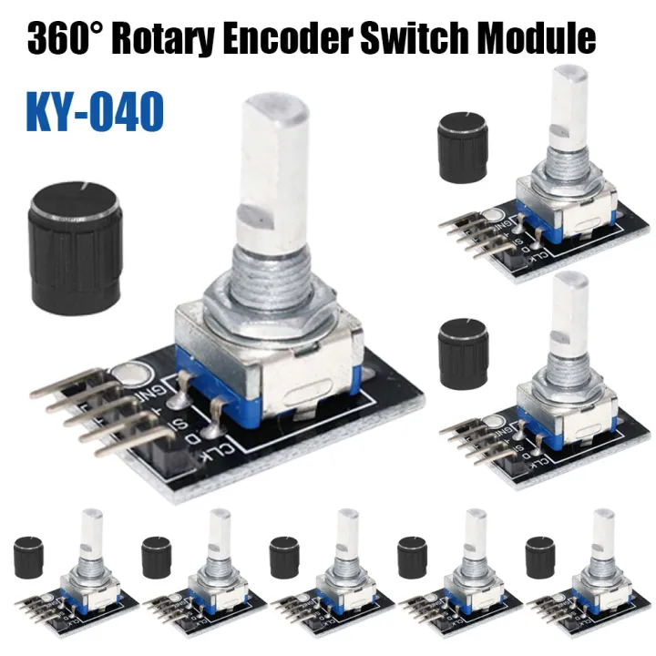 HW-040 360 Degrees Rotary Encoder Switch Module with Knob Cap Rotary ...