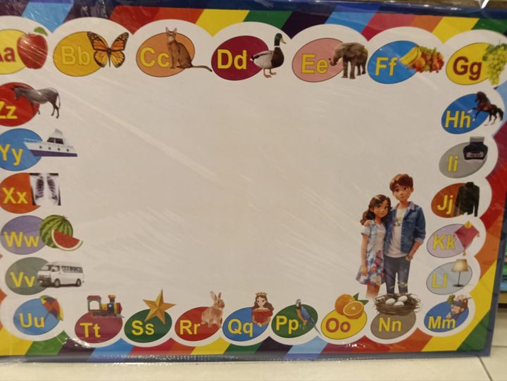 Alphabet chart with images The chart displays the entire alphabet, from ...