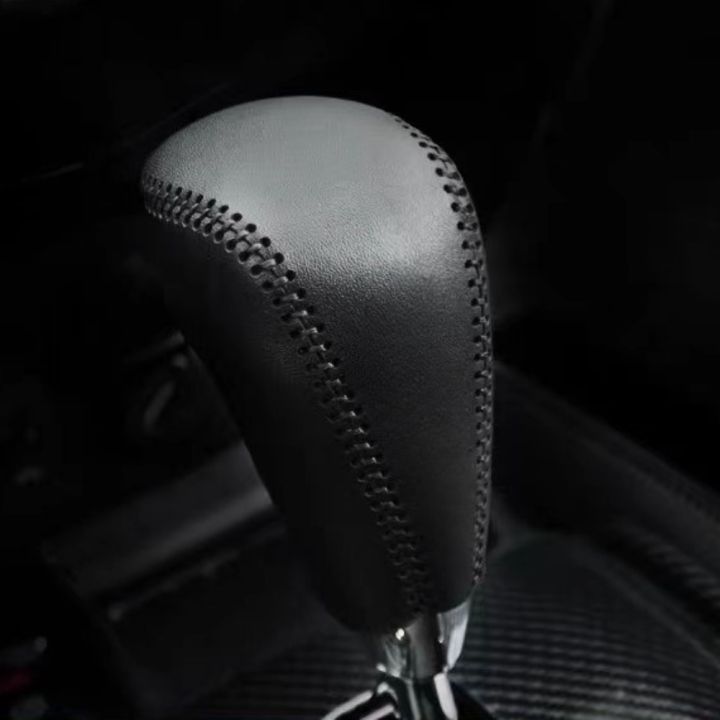 Genuine Leather Car Gear Collars Handbrake Protection Cover for Nissan ...