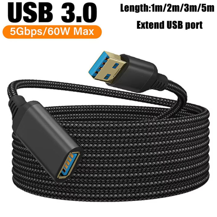 USB 3.0 Male to Female USB Camera Printer Extension 1m/2m/3m/5m Cable ...