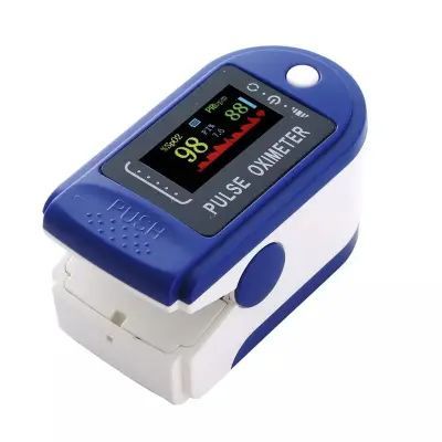 Pulse Oximeter Fingertip SpO2 Heart Rate Monitor with Battery | Daraz ...
