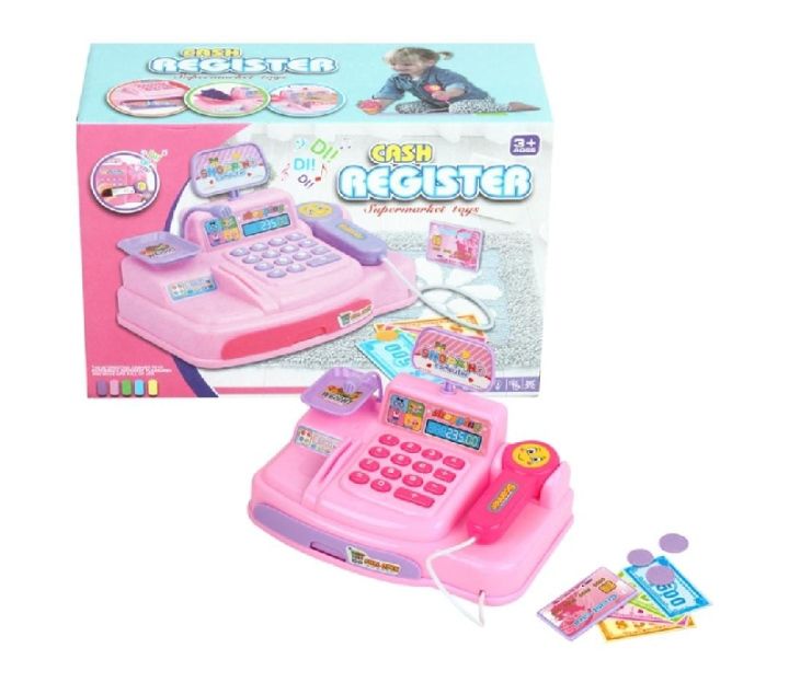 Mini Cash Register Cash Counter Toy Cashier Machine Toy For Kids ...