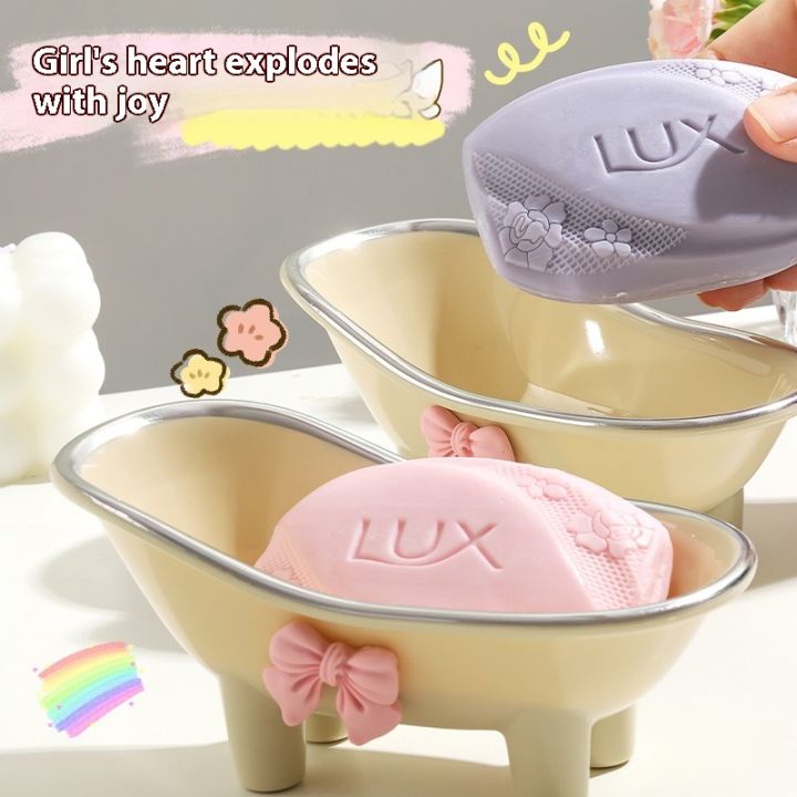 Bathtub Soap Box Soap Rack Cute Bow Soap Butterfly Home Bathroom Face ...