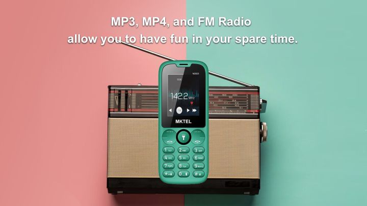 MKTEL M2023 Feature Phone with 1.77inch Display 800mAh Battery Dual SIM FM Radio Flashlight 0 ...