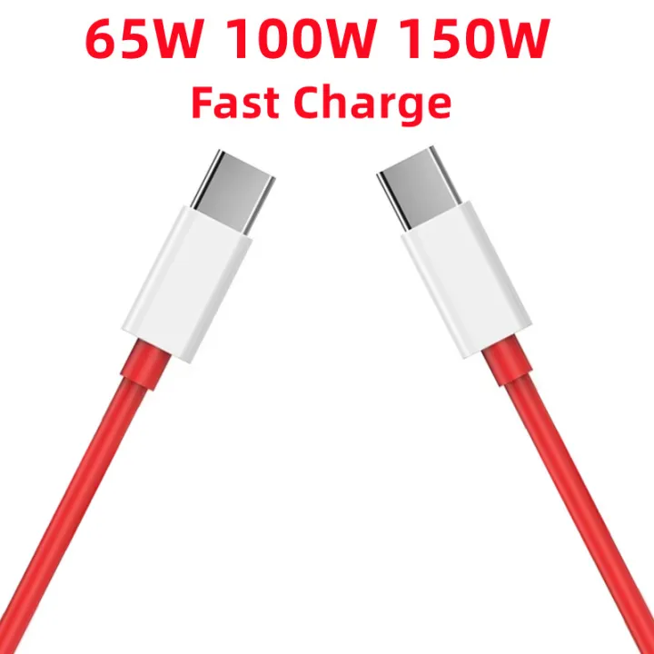 1m 1.5m 2m 65W 100W 150W SuperVOOC USB-C to C Fast Charge Cable For ...