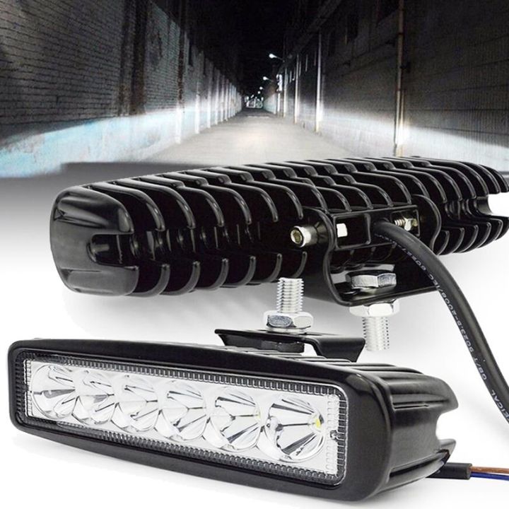 18w 6 LED Car Work Light High Bright Spotlight Universal Offroad ...