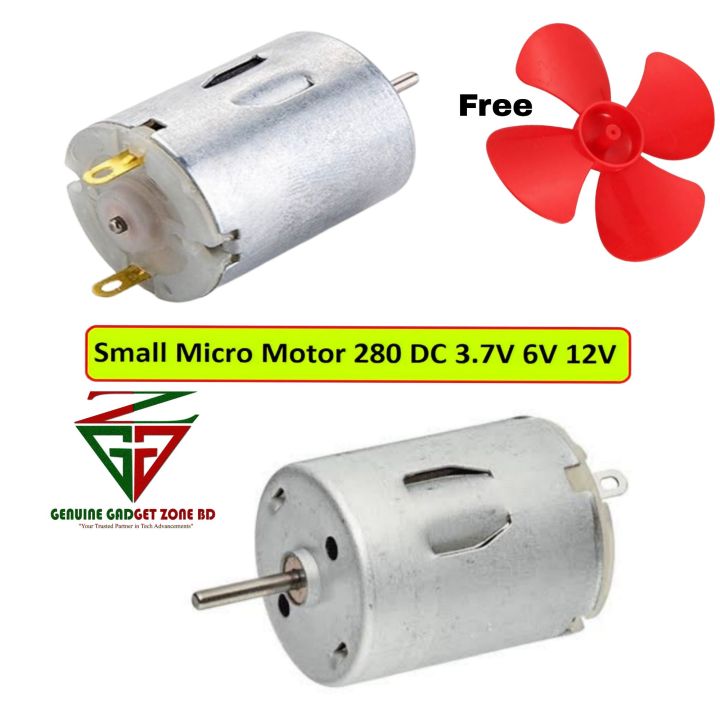 DC Motor 3.7v-6V For Mini Fan, Mini Drill, Household Hair Dryer ...