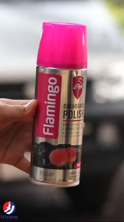 New Dashboard Polish Spray 450ml - Flamingo Car Interior & Leather ...