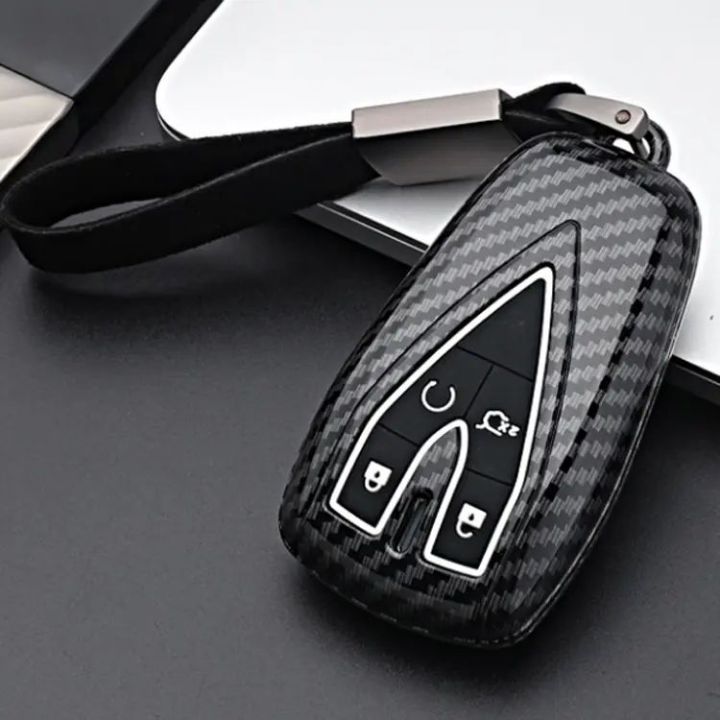 Changan oshan x7 key cover carbon fiber - car remote cover - oshan x7 ...