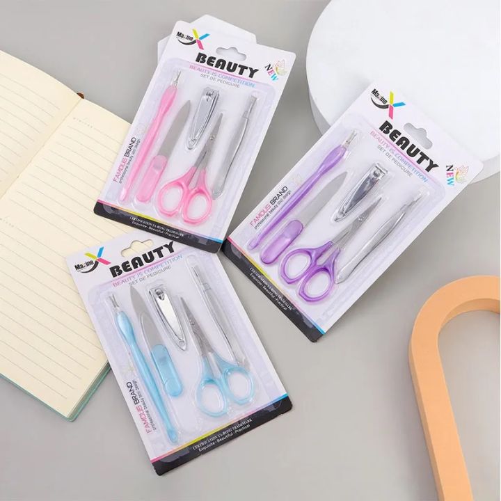 High Quality 5 Piece Stainless Steel Nail Clipper Cutter Kit Manicure ...