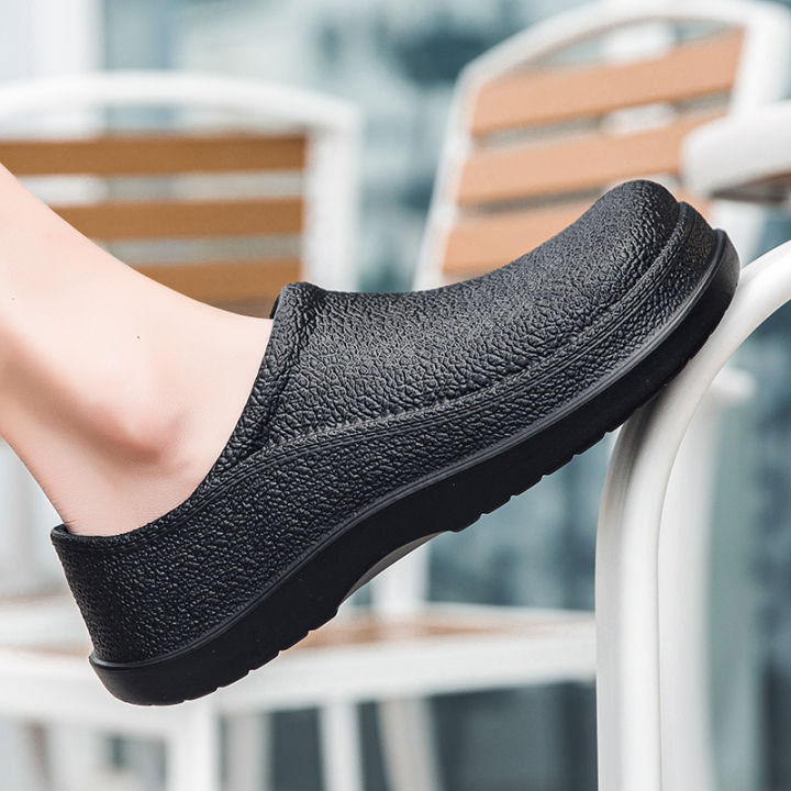 Man Chef Shoes Kitchen Cooker Clogs Work Hospital Shoes Anti-skidding ...