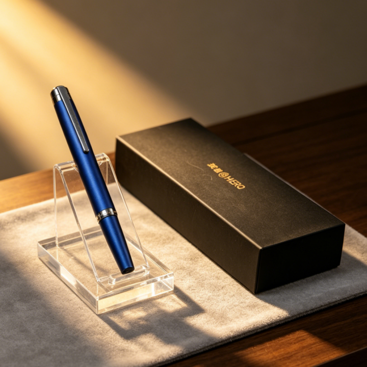 HERO 8203 Premium Fountain Pen 0.5mm Stainless Steel Irridium Nib ...