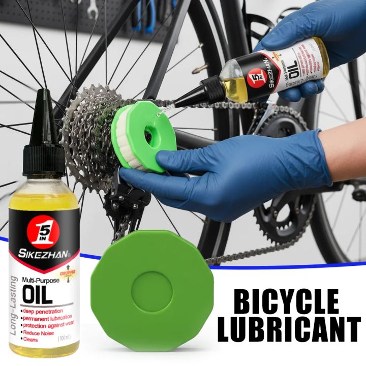 Bicycle Chain Lubrication Kit – Chain Oiler Roller Tool with 100ml Bike ...