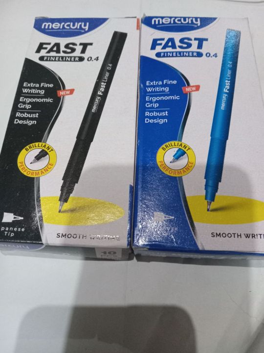 mercury Fast pointer blue and black Best pointer for writing 10 pcs of ...