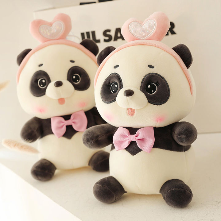 25cm Cute Baby Panda Plush Toys Lovely Soft Stuffed Cartoon Animals ...