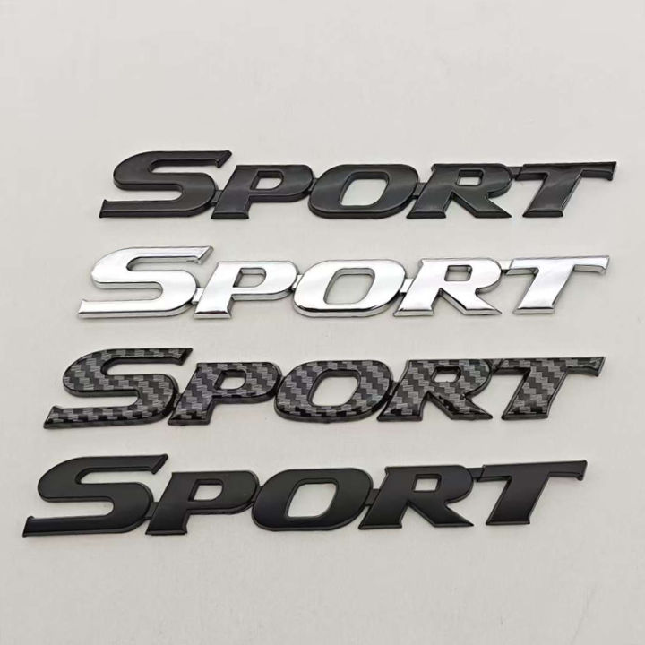 3D ABS Chrome Black Car Letters Logo SPORT Emblem Badge Sport Stickers ...