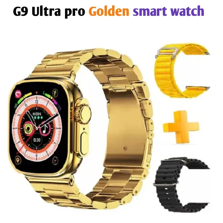 G9 Ultra pro Golden smart watch | Daraz.com.bd
