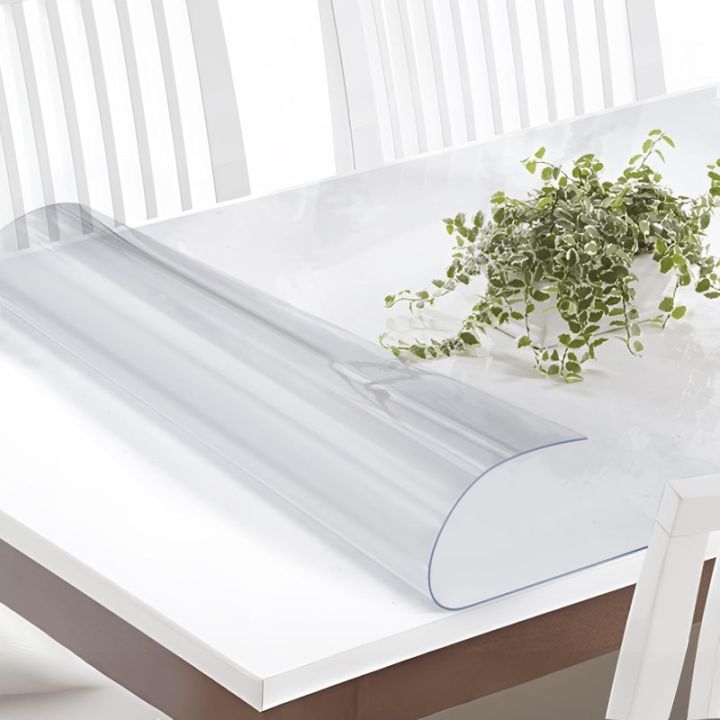 PVC Table Cloths Clear Table Protector Plastic Table Cover Mat Scratch ...