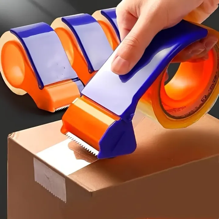 Heavy-duty manual tape dispenser, tape cutter, with one-handed ...