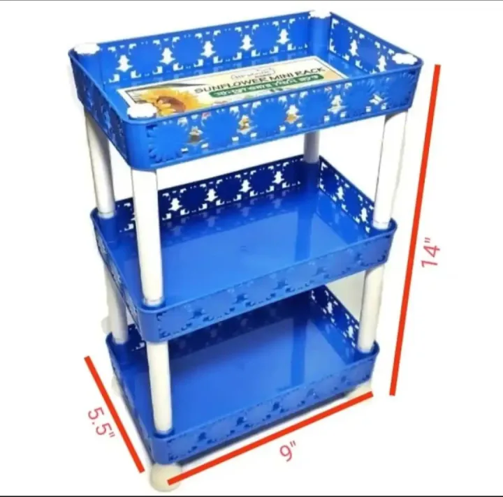 Multi functional 3 Layer Plastic Kitchen Bathroom Shelf Organizer ...