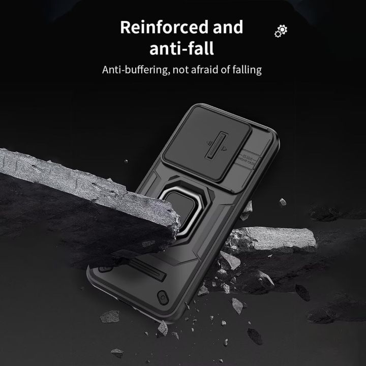 For Poco X8 Pro Max 5G Poco X8 Pro Slide Camera Case Ring Holder Stand ...