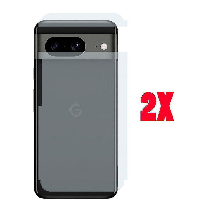 Google Pixel 8 Matte Flexible Soft Skin Back Panel Protector For Pixel ...