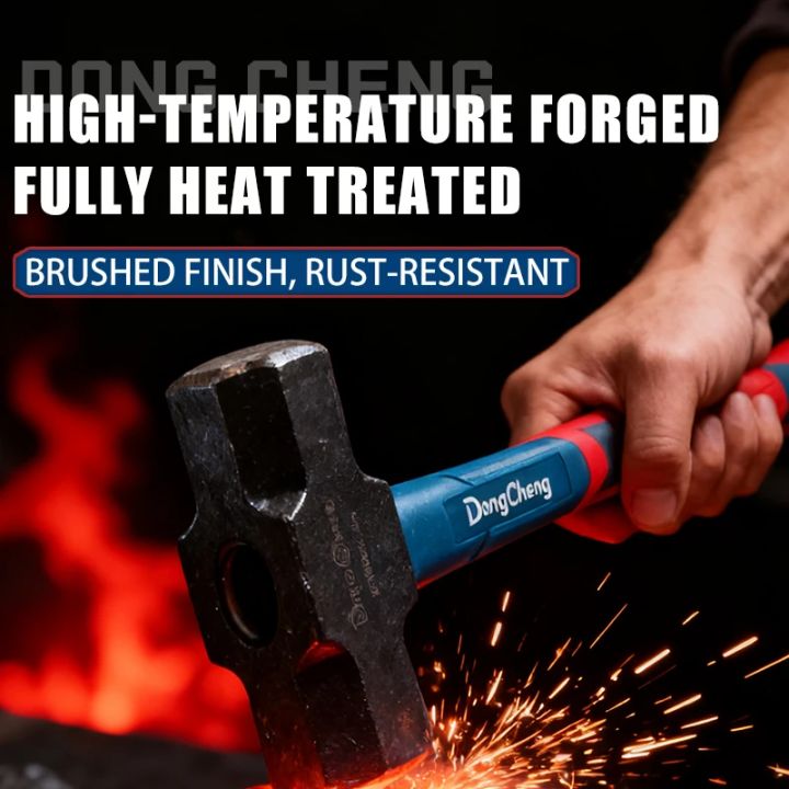 Dual-Color Overmold Grip Masonry Hammer Octagonal Hand Hammer Tool Wall ...