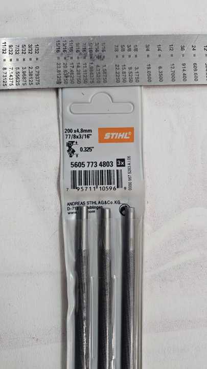 chain saw stihl file reti pack of 3 4.8mm | Daraz.com.np