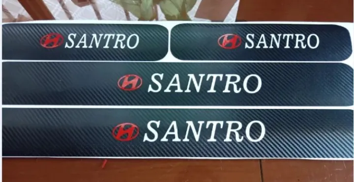 4pcs HYUNDAI SANTRO (all models ) door sill scratch protectors 3D ...