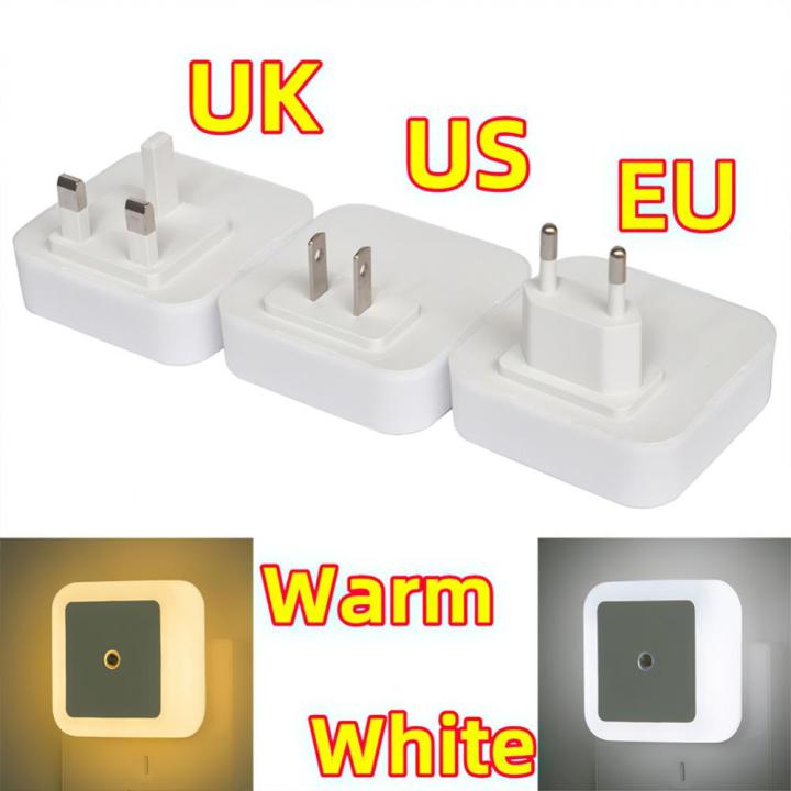 LED Night Light Mini Light Sensor Control 110-240V EU US UK Plug ...